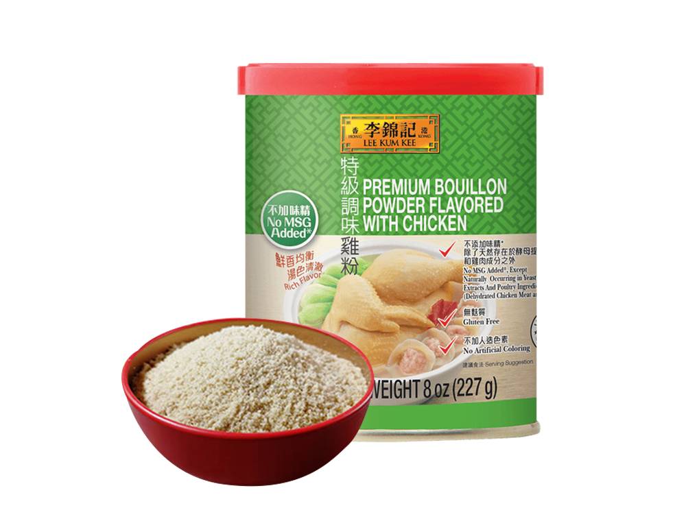 LEE KUM KEE Premium Chicken Bouillon Powder (No MSG) 8 oz | FreshGoGo