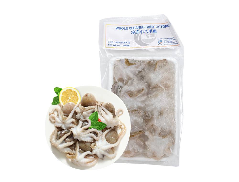 Whole Cleaned Baby Octopus 340 g | FreshGoGo
