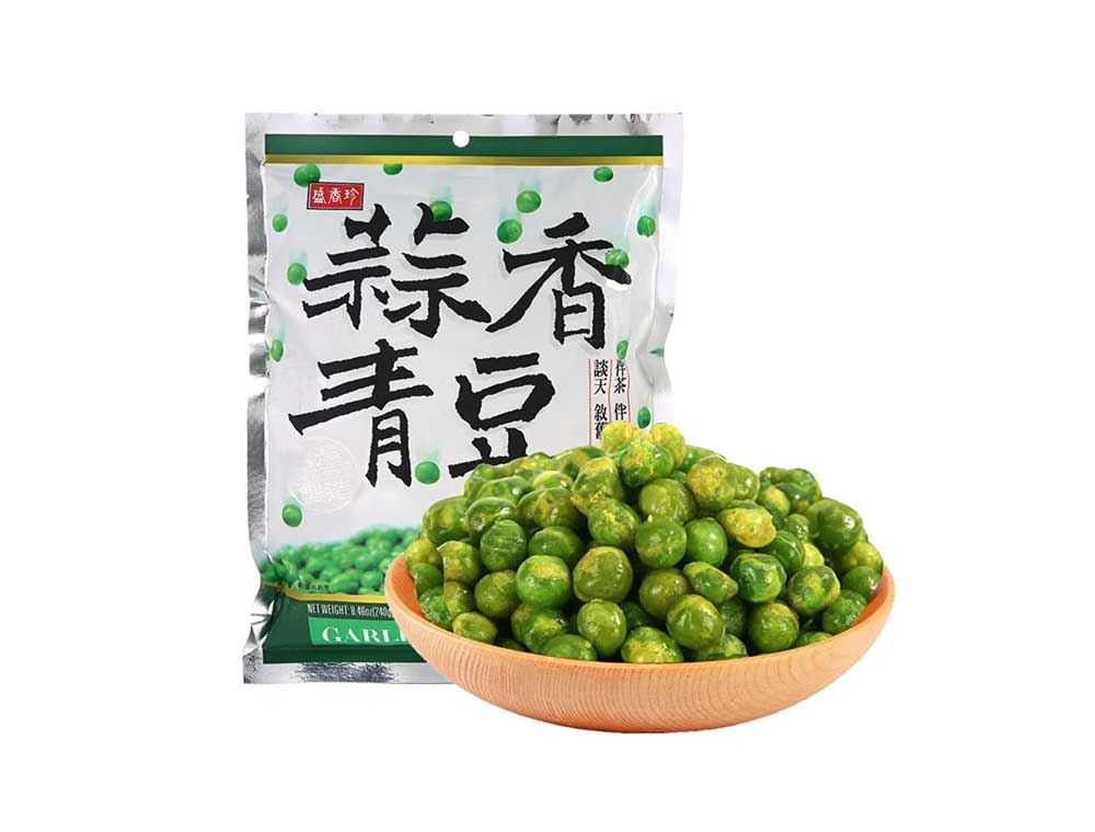 SHENG XIANG ZHEN Green Pea (garlic flavor) 8.46 oz | FreshGoGo