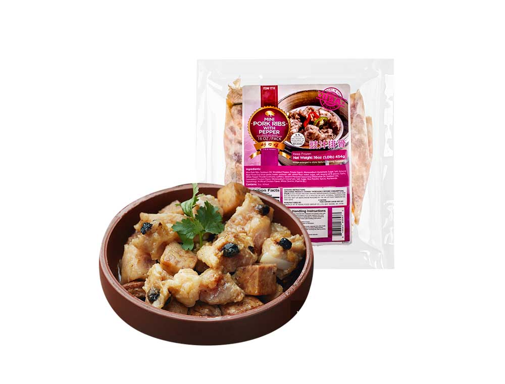 RI WANG Mini Pork Ribs with Pepper 1 lb | FreshGoGo